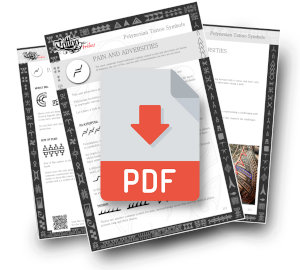 Polynesian Tattoo Symbols explained: adversities and pain