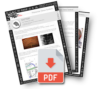 Polynesian Tattoo Symbols explained: rafters